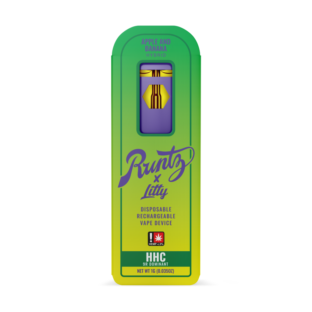 Runtz Apple and Banana HHC Disp. Vape Hybrid 1gr – Canably Marketplace Runtz Apple and Banana HHC Disp. Vape Hybrid 1gr – Canably Marketplace