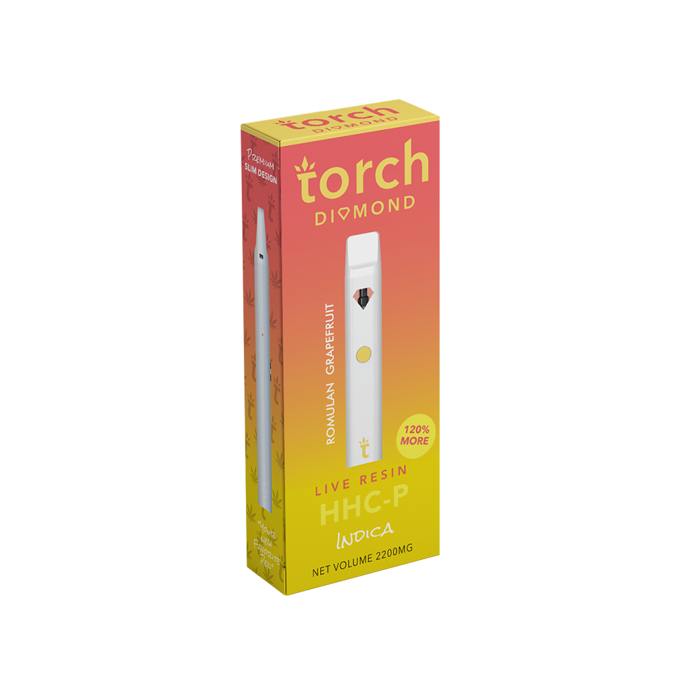 Torch Diamond Romulan Grapefruit - HHCP Disp. Vape 2.2gr (Indica ...